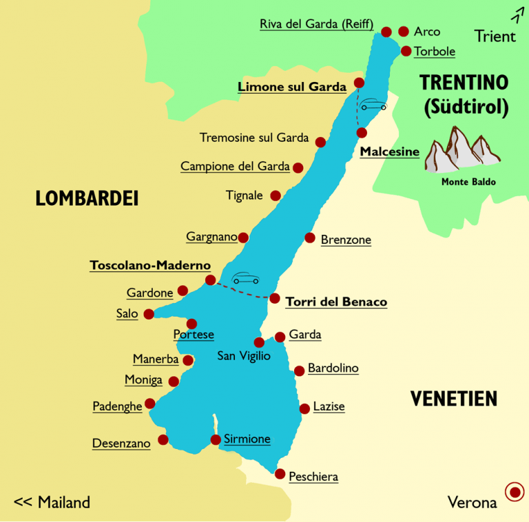 Karte Gardasee Limone
